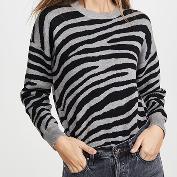 J.O.A. | Sweaters | Joa Just One Answer Zebra Print Sweater Size Small ...